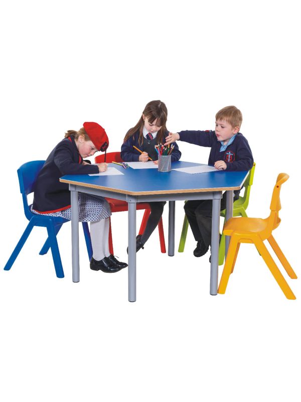 Buy Hexagon Classroom Tables | KubbyClass | Premier Storage